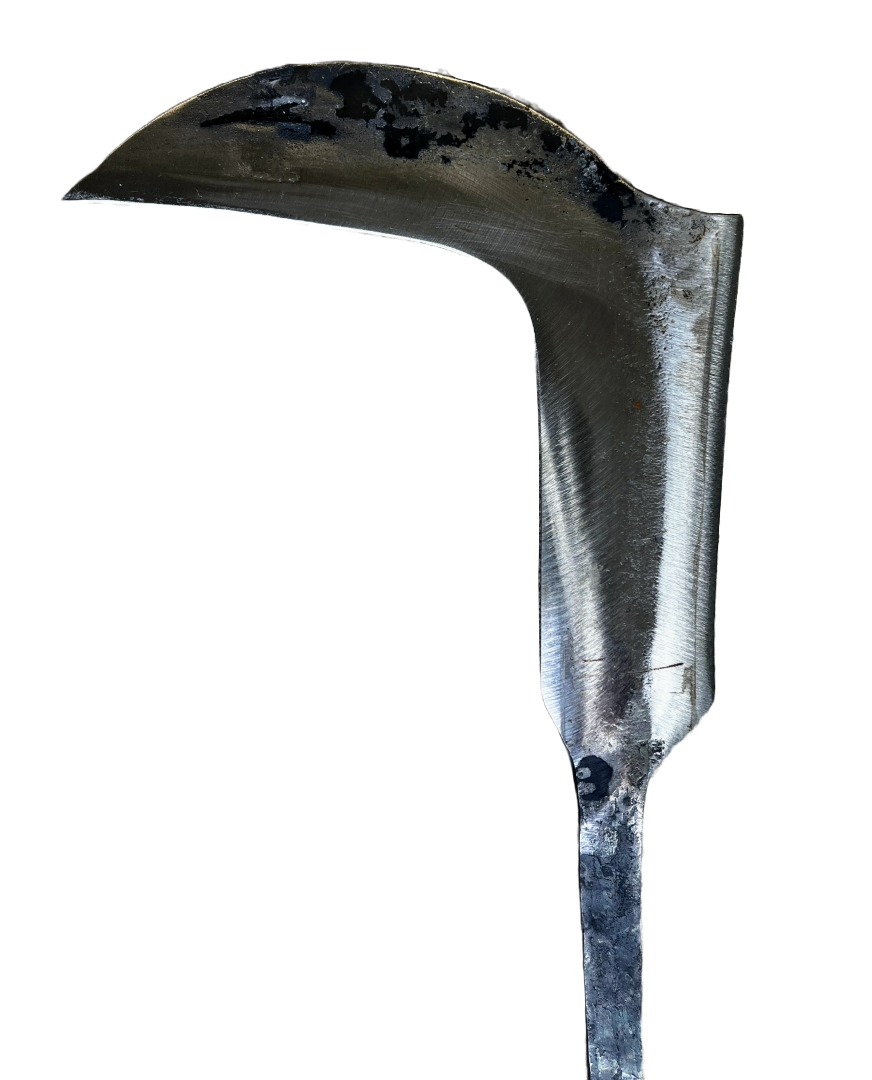 Double-edged brush cutter snake hook