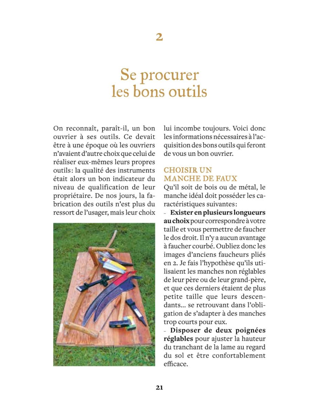 Guide pratique de la faux