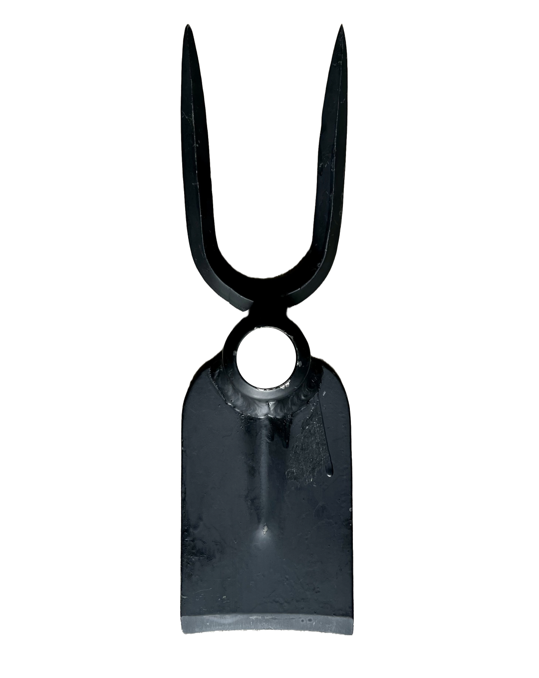 Forged hand hoe - forked tip - toothed tip