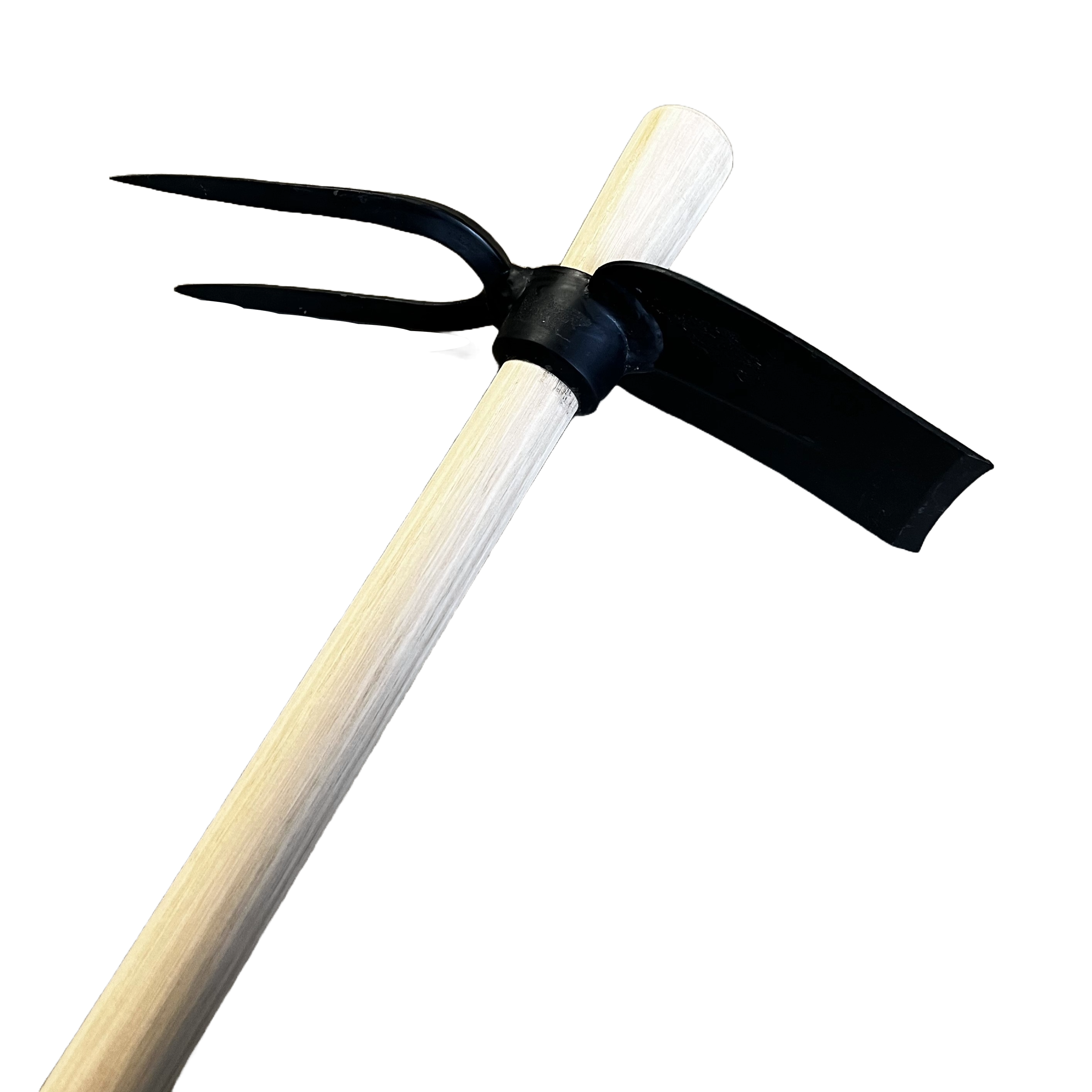 Forged hand hoe - forked tip - toothed tip